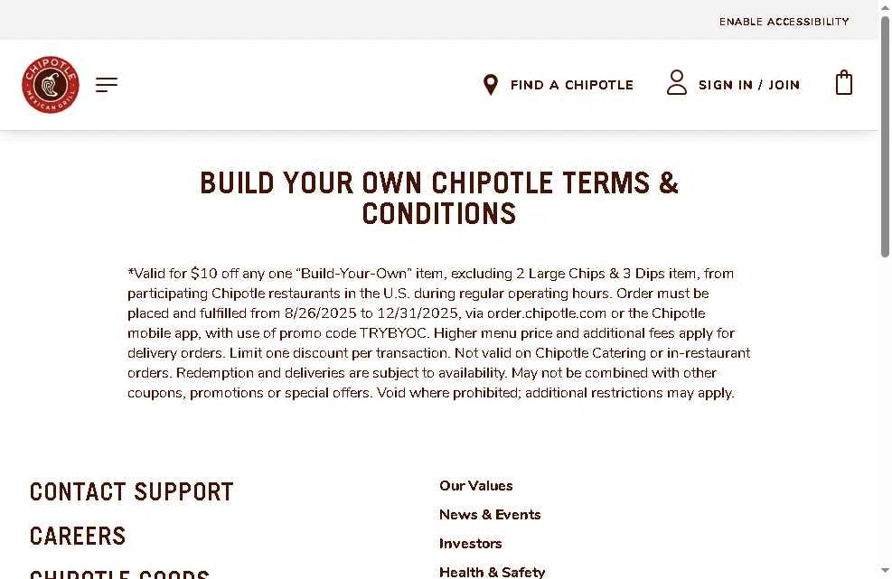 Chipotle Promo Codes - $10 Off (3 Verified) Jan 2026