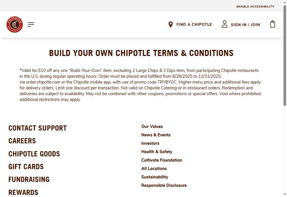 Chipotle Promo Codes - $10 Off (3 Verified) Jan 2026