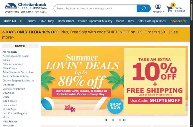 Christianbook.com Promo Codes - 10% Off Sep 2025