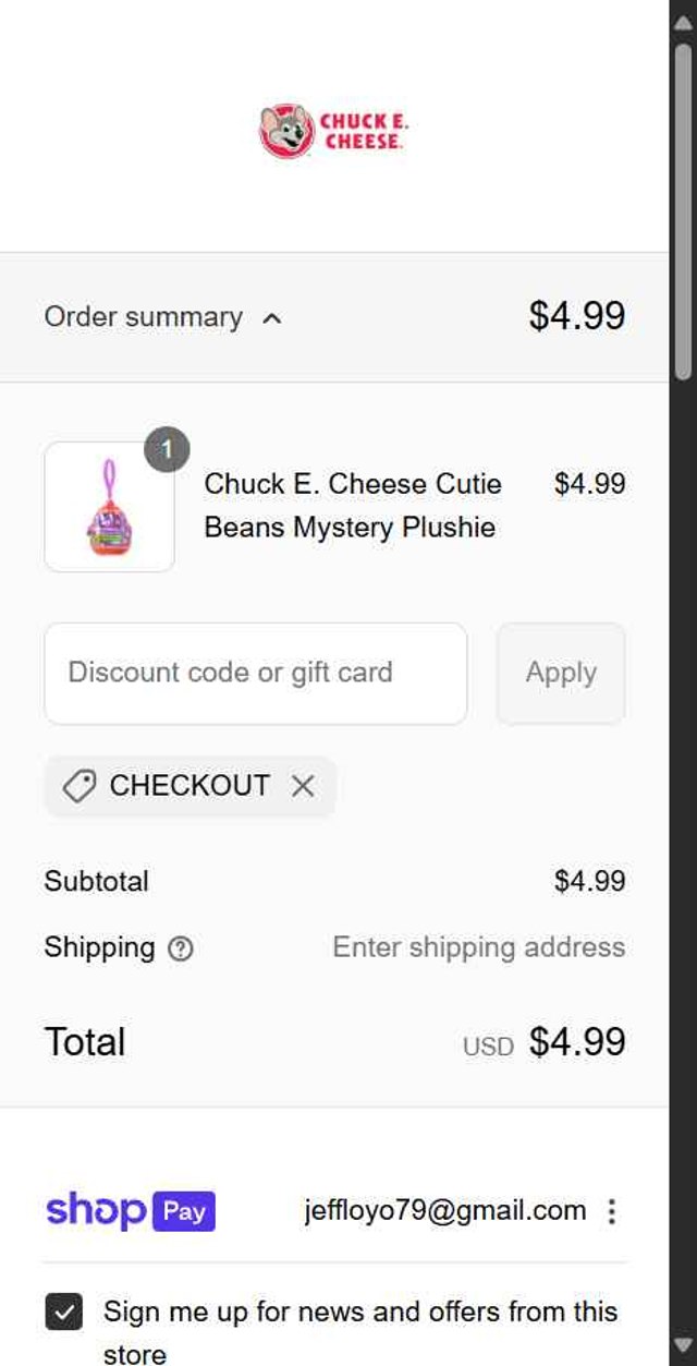 Chuck E. Cheese's Promo Codes - 15% Off Aug 2025