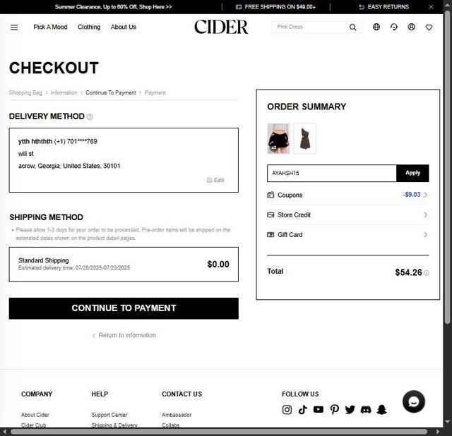 Cider Promo Codes (3 Verified) - 15% Off Sitewide Jul 2025