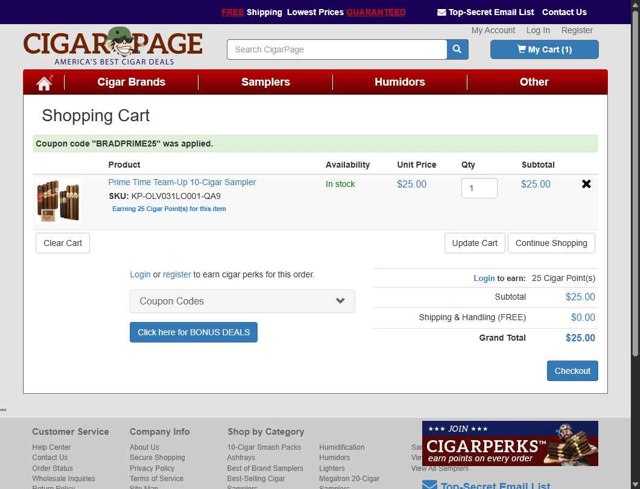 CigarPage Coupon Codes (9 Verified) - 50% Off May 2025