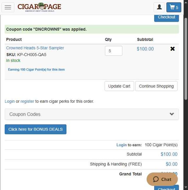 CigarPage Coupon Codes (9 Verified) - $30 Off May 2025