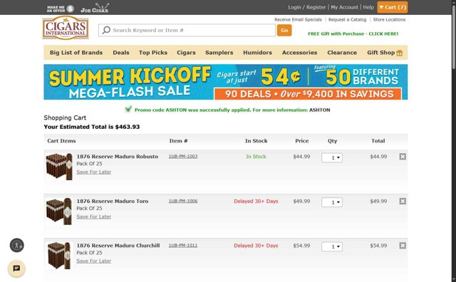 Cigars International Promo Codes - 25% Off Jun 2025