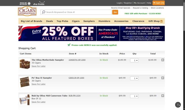 Cigars International Promo Codes - 25% Off Jun 2025