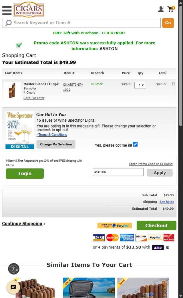 Cigars International Promo Codes - 25% Off Jul 2025