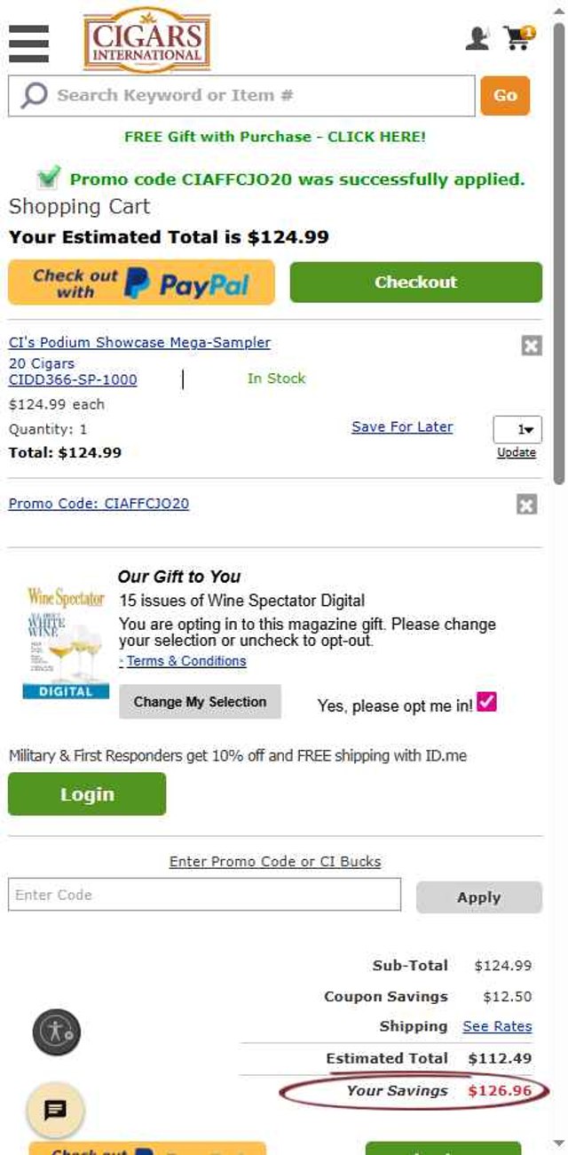 Cigars International Promo Codes - 25% Off Jul 2025