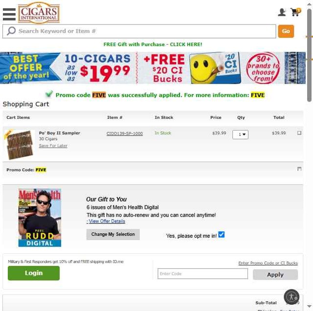 Cigars International Promo Codes - 25% Off May 2025