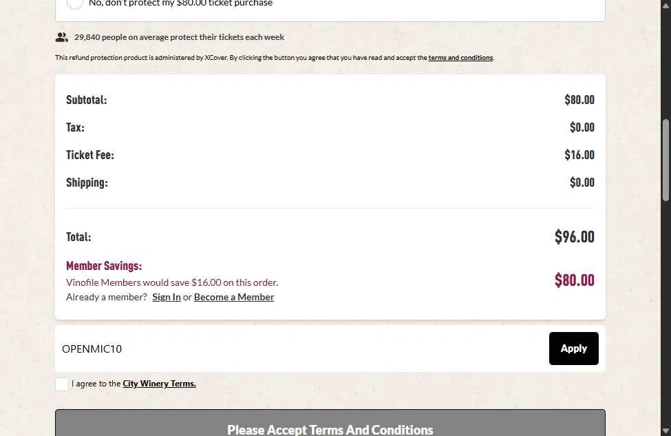 City Winery Promo Codes - $5 Off (1 Verified) Jan 2026