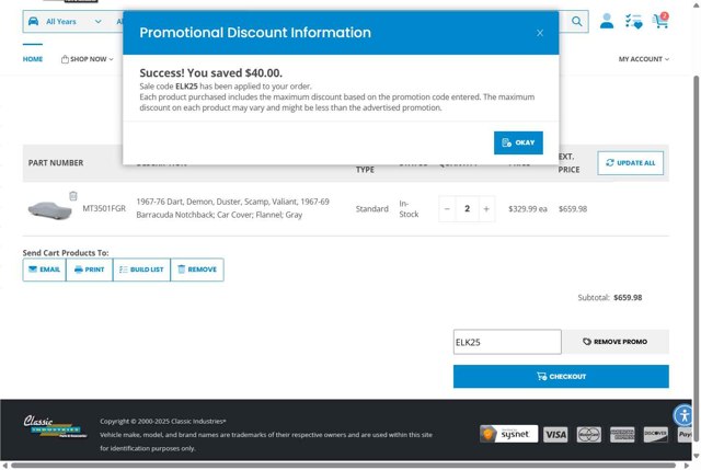 Classic Industries Promo Code (3 Verified) - 20% Off Aug 2025