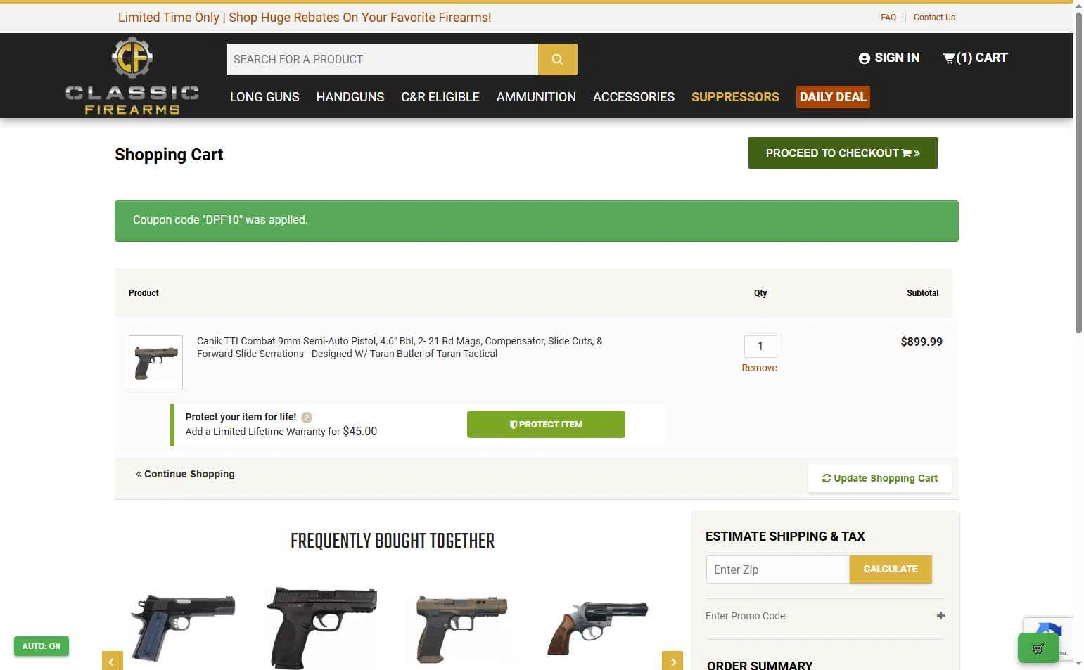 Classic Firearms Promo Codes - $500 Off Coupons Feb 2026