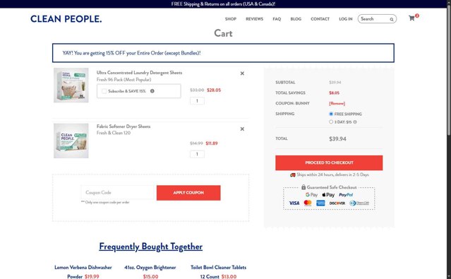 Clean People Promo Codes - 15% Off (Verified) Jul 2025