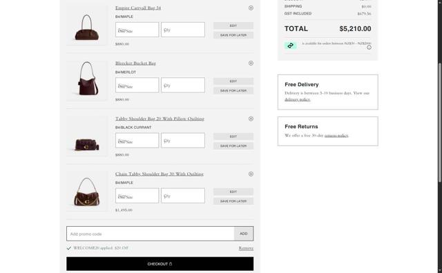 Coach Promo Codes (1 Verified) - $20 Off w/Code Oct 2025