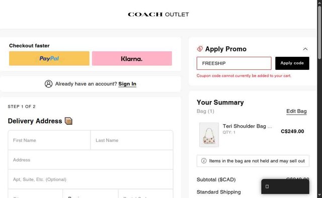 Coach Outlet Promo Codes (1 Verified) - $20 Off Jun 2025