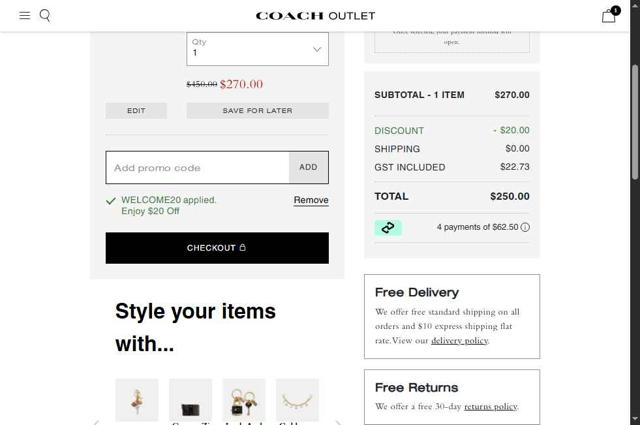 Coach Outlet Promo Codes (1 Verified) - 30% Off Oct 2025