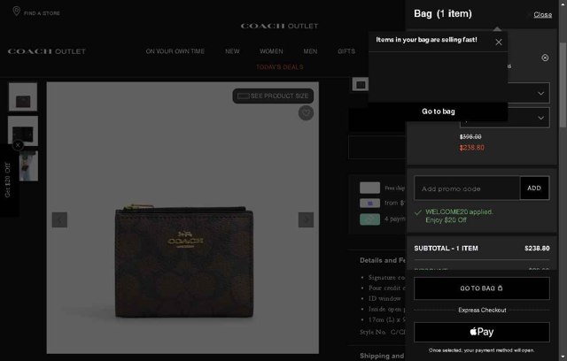 Coach Outlet Promo Codes (2 Verified) - $20 Off Jun 2025