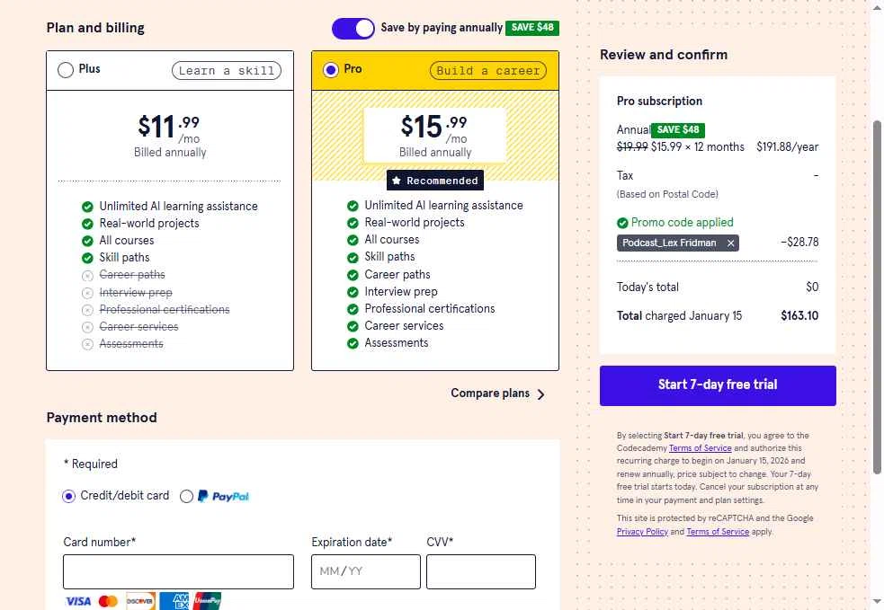 Codecademy Promo Codes - 15% Off (14 Verified) Feb 2026