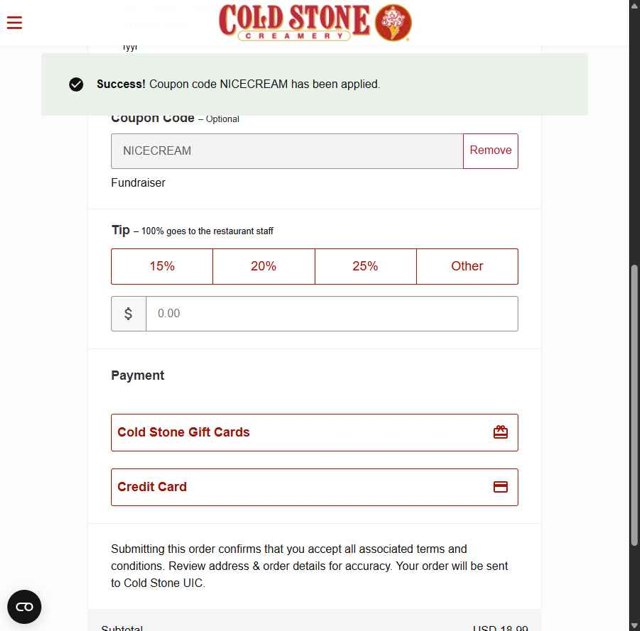 Cold Stone Creamery Promo Codes - $5 Off Coupons Sep 2025