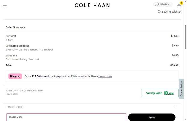Cole Haan Promo Codes - 15% Off Coupons Oct 2025