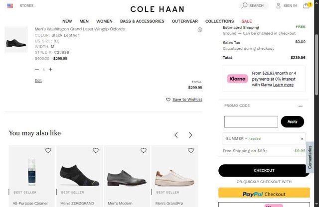 Cole Haan Promo Codes - 25% Off Coupons Sep 2025