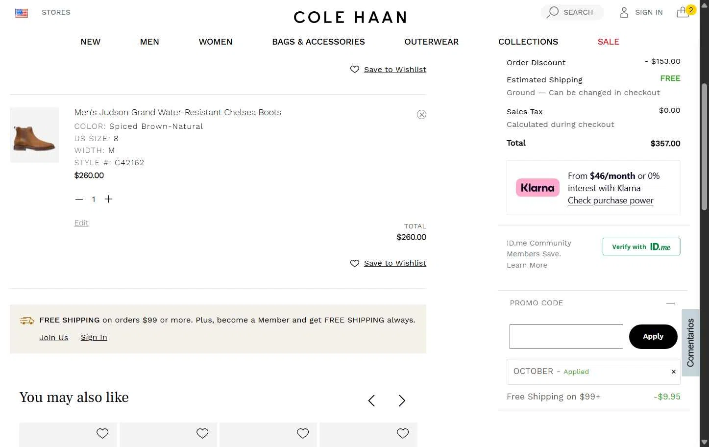 Cole Haan Promo Codes - 15% Off Coupons Jan 2026