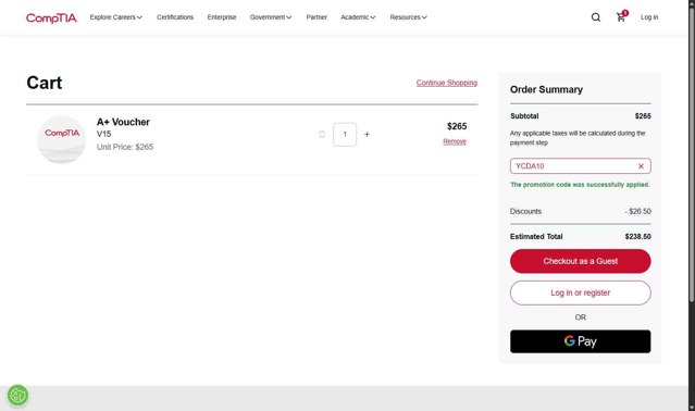 CompTIA Discount Codes - 10% Off (2 Verified) Jul 2025