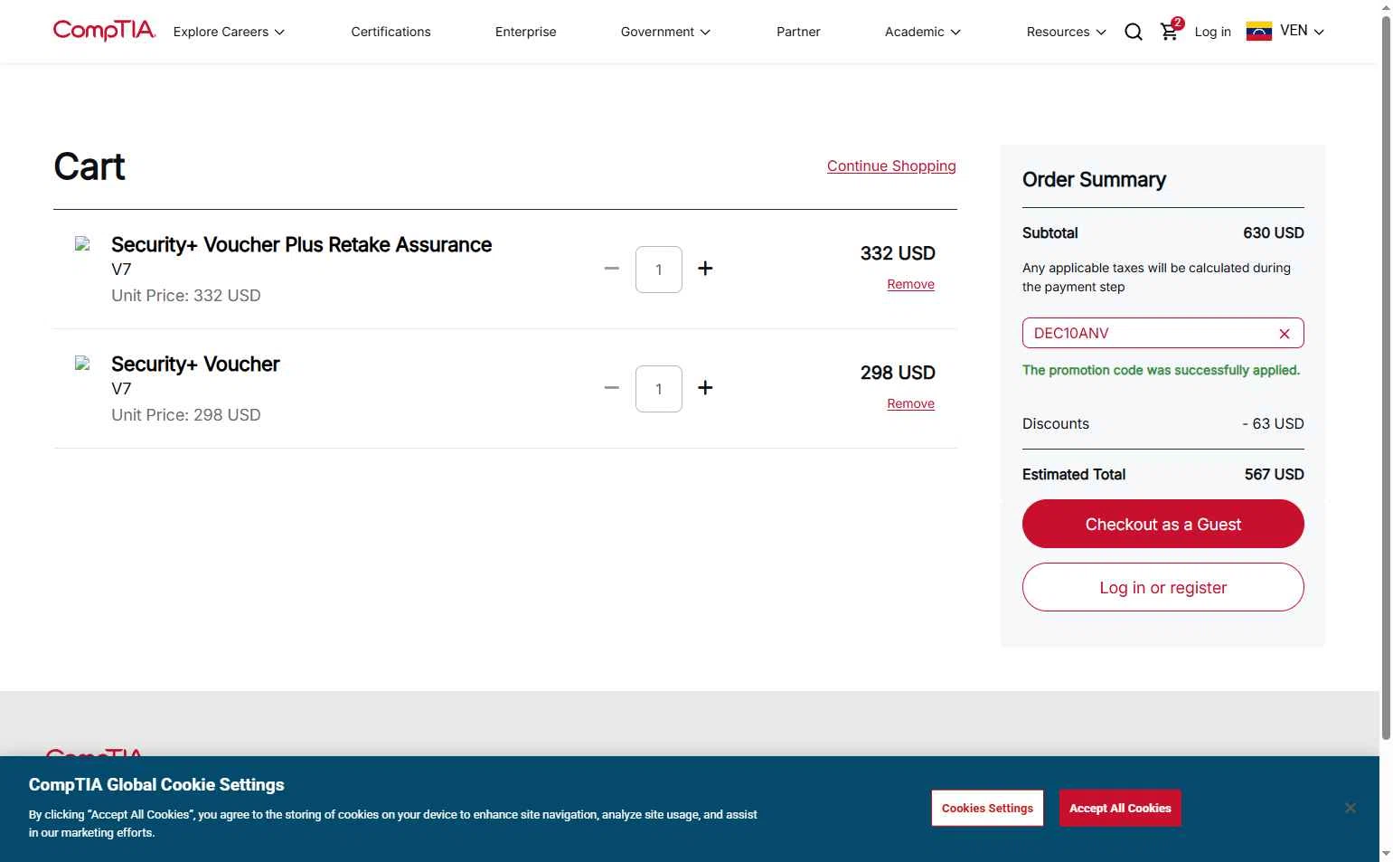 CompTIA Promo Codes - 10% Off (2 Verified) Jan 2026