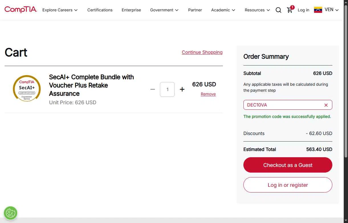 CompTIA Promo Codes - 10% Off (2 Verified) Jan 2026