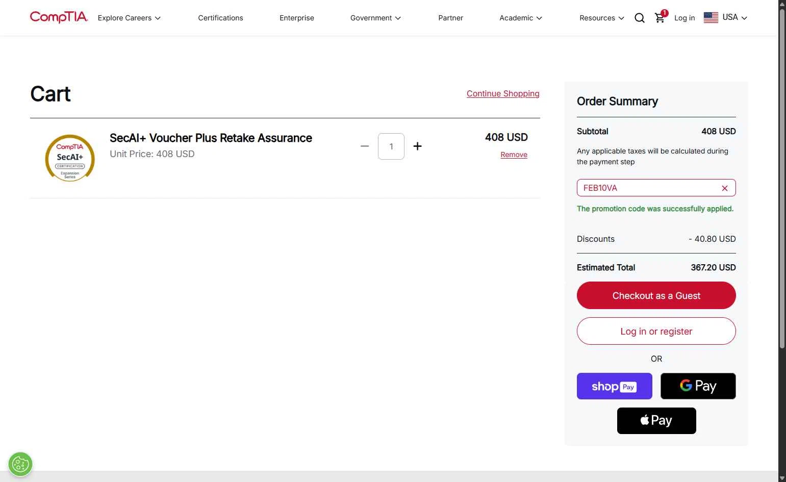 CompTIA Promo Codes - 10% Off (4 Verified) Feb 2026