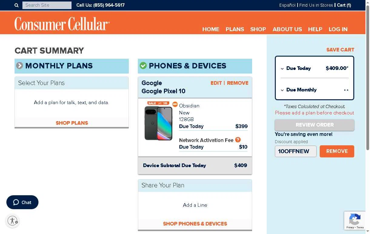 Consumer Cellular Promo Codes - 10% Off November