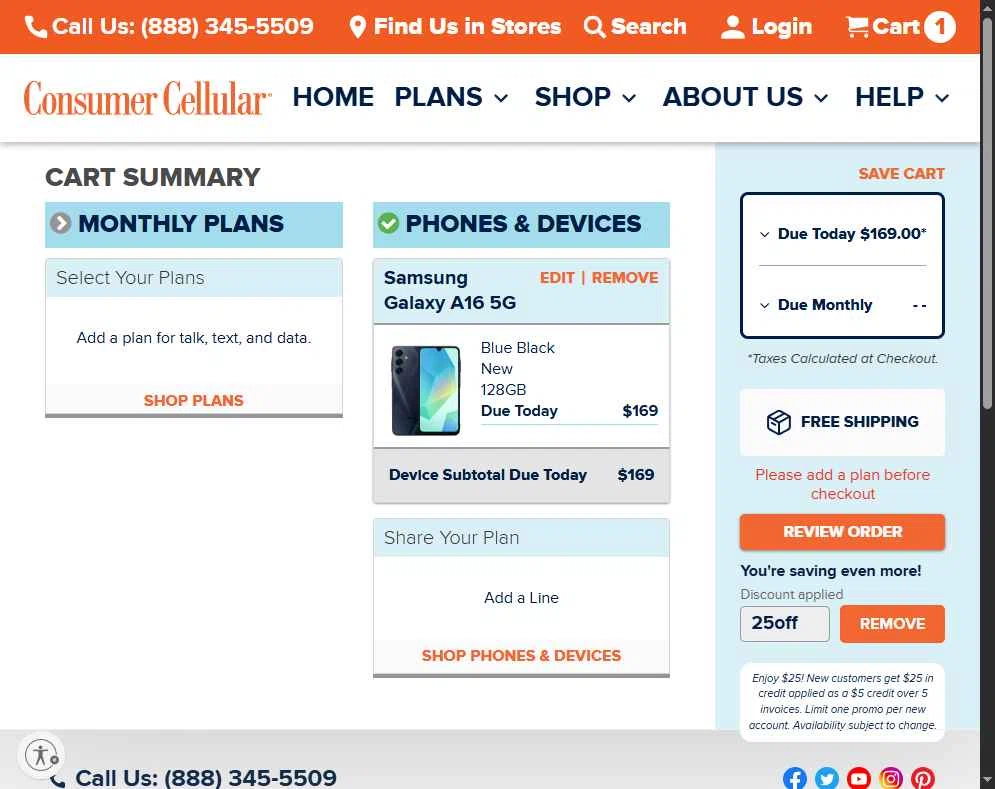 Consumer Cellular Promo Codes - $25 Off May 2026