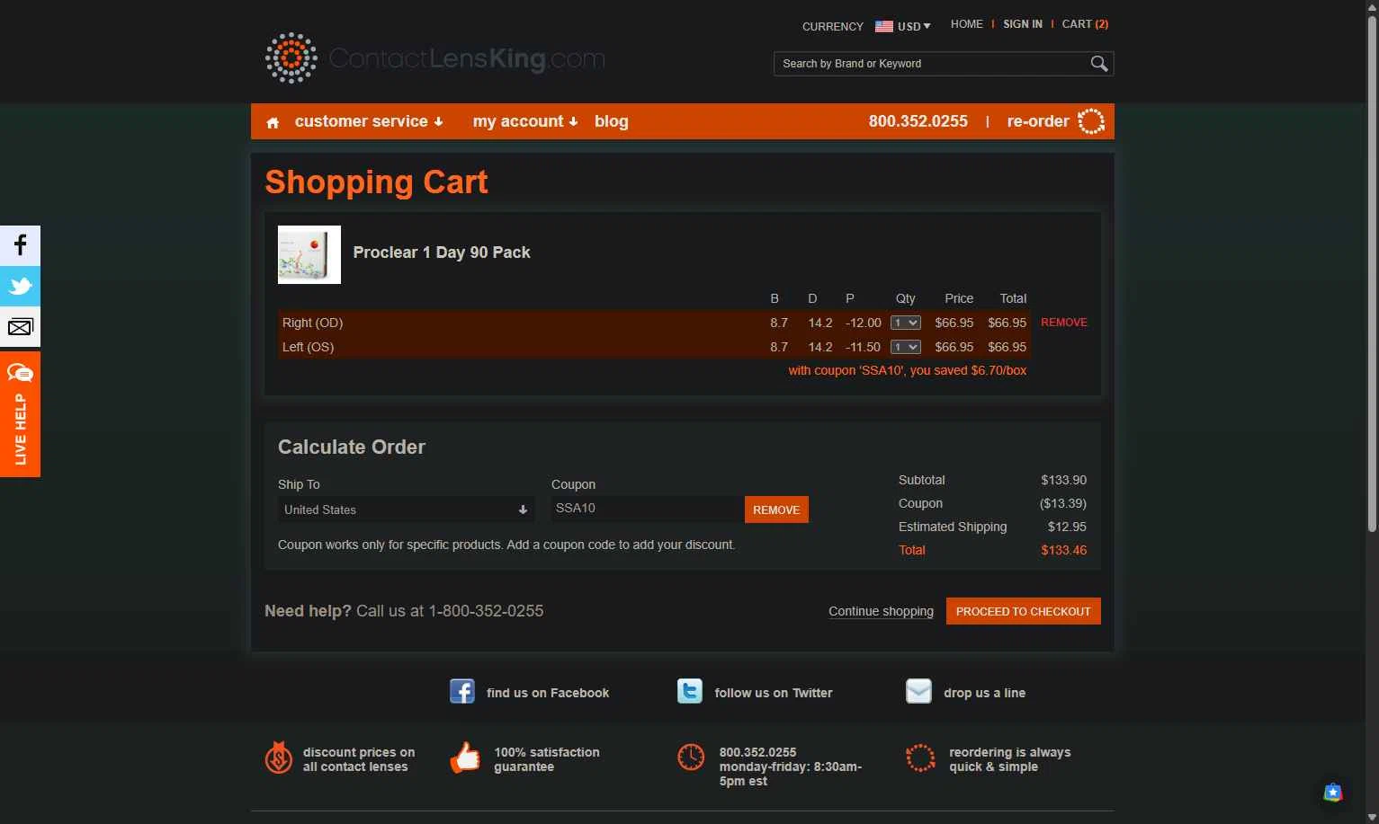 Contact Lens King Promo Code - 10% Off December 2025