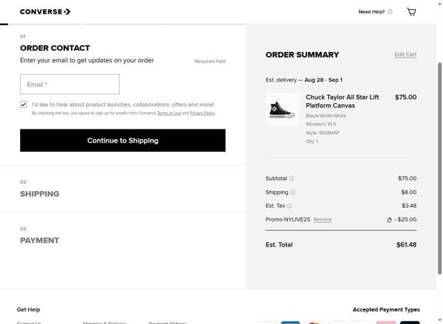 Converse Discount Codes - 15% Off (1 Verified) Oct 2025