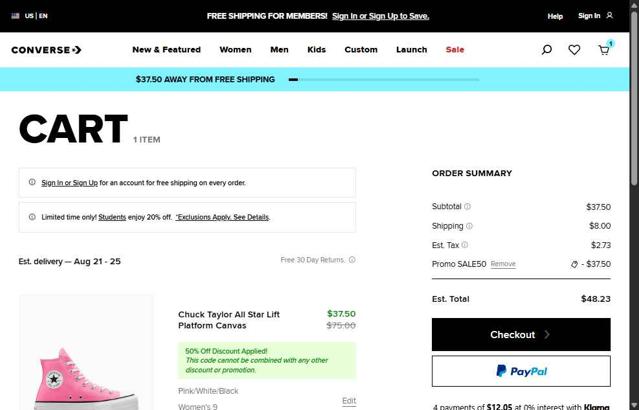 Converse Discount Codes - 50% Off (2 Verified) Sep 2025
