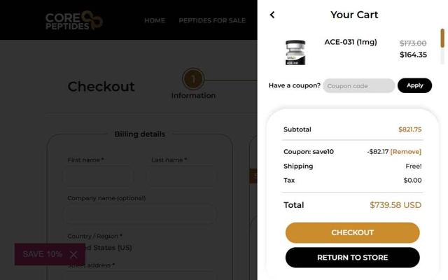 Core Peptides Promo Codes - 10% Off (Verified) Oct 2025