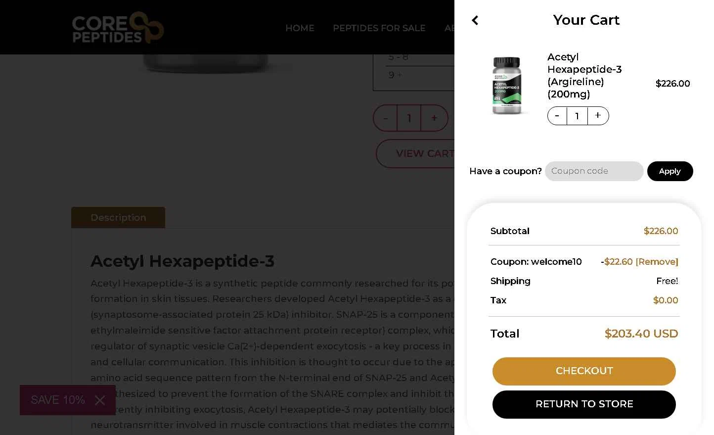 Core Peptides Promo Codes - 10% Off (7 Verified) Mar 2026