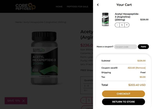 Core Peptides Promo Codes - 15% Off (Verified) Aug 2025