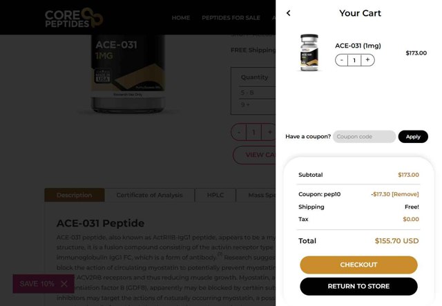 Core Peptides Coupon Codes (6 Verified) - 15% Off May 2025