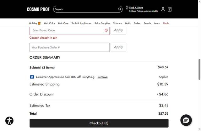 Cosmo Prof Promo Codes (1 Verified) - 10% Off Oct 2025