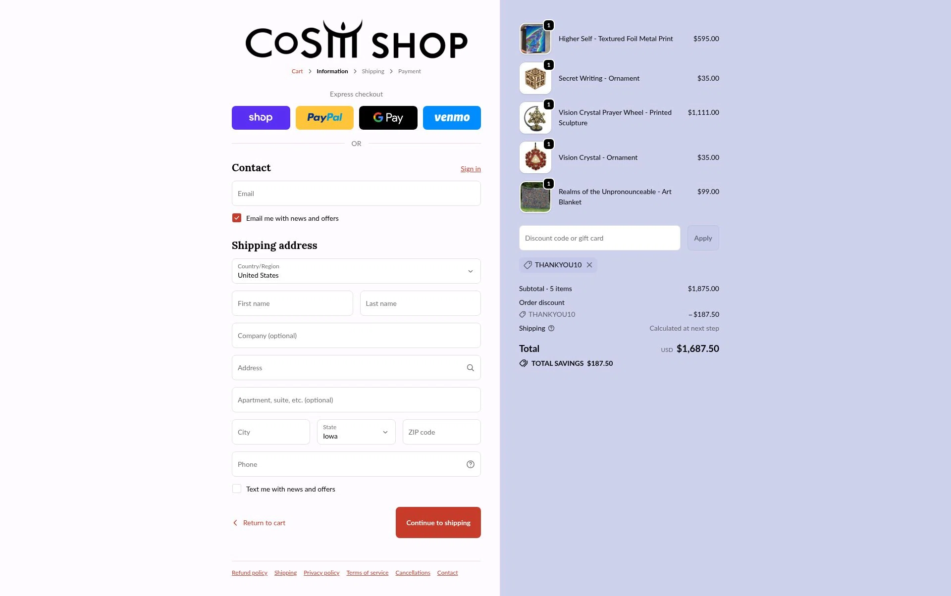 CoSM Shop Promo Codes - 10% Off (2 Verified) Jan 2026