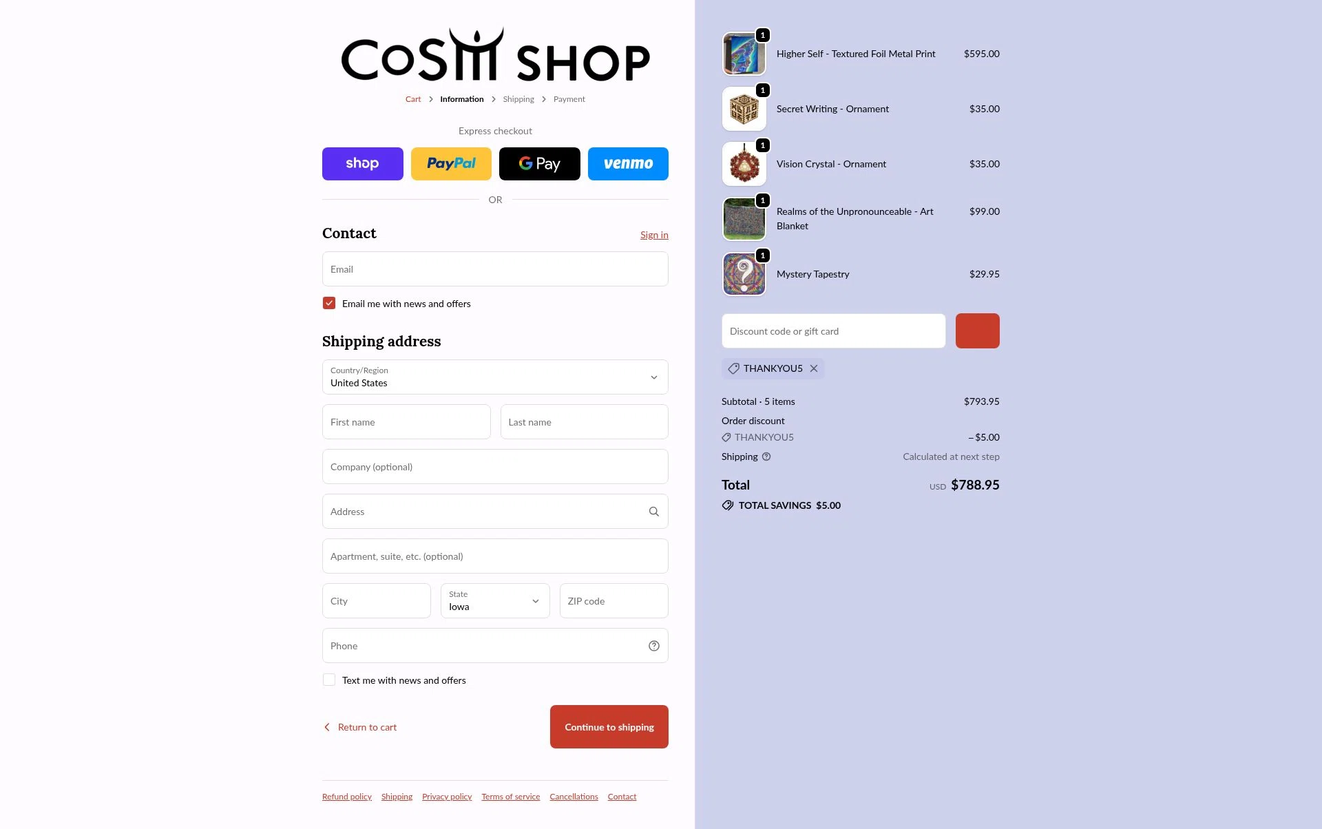 CoSM Shop Promo Codes - 10% Off (2 Verified) Jan 2026