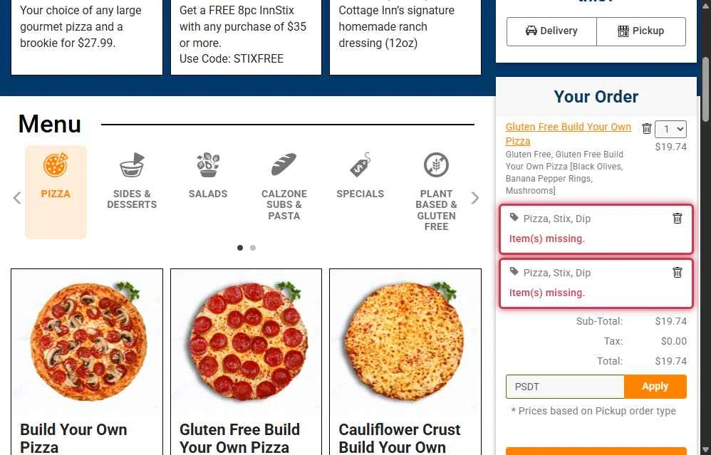 Cottage Inn Pizza Promo Code - 50% Off December 2025