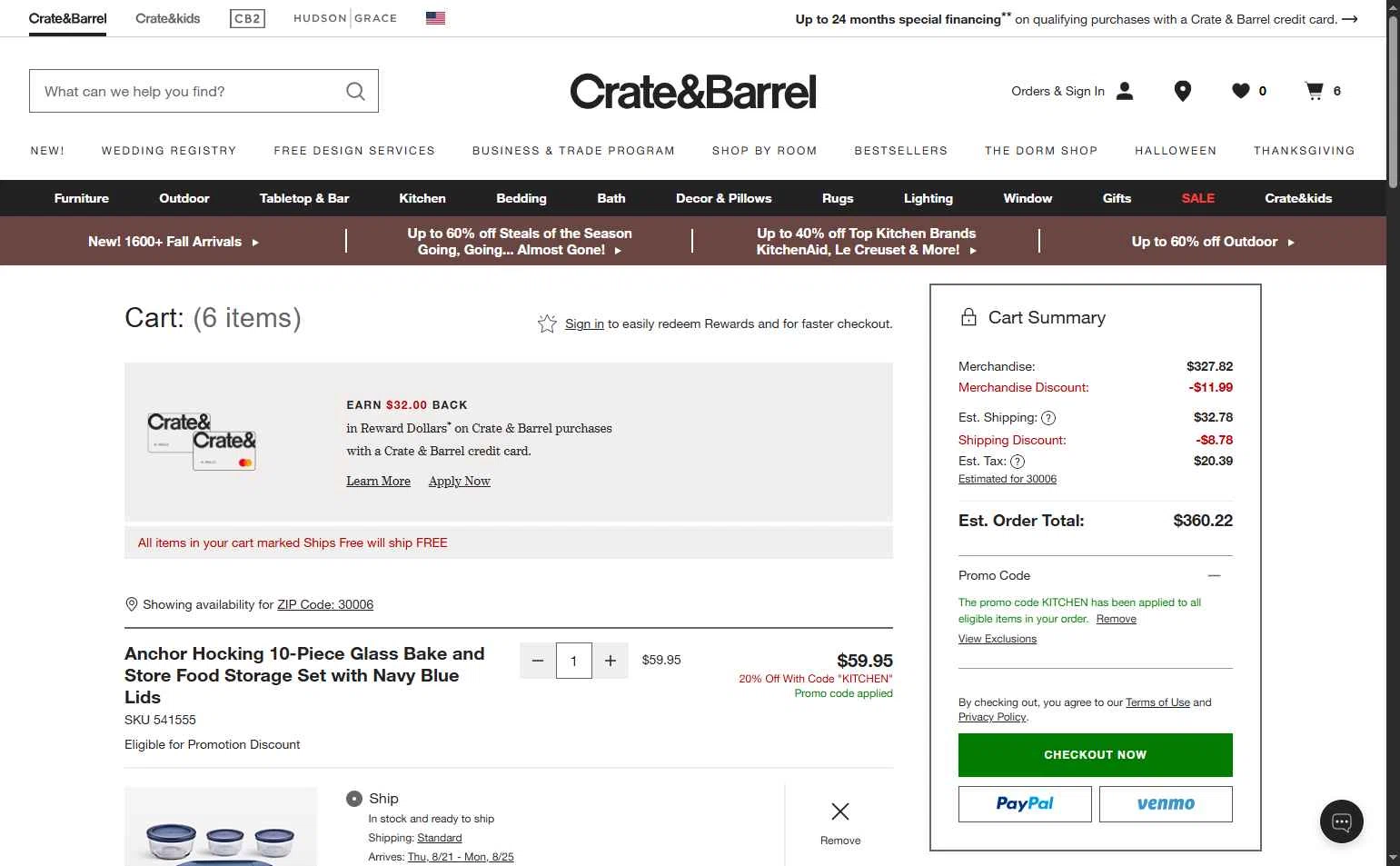 Crate & Barrel Promo Codes - 10% Off Coupons Jan 2026