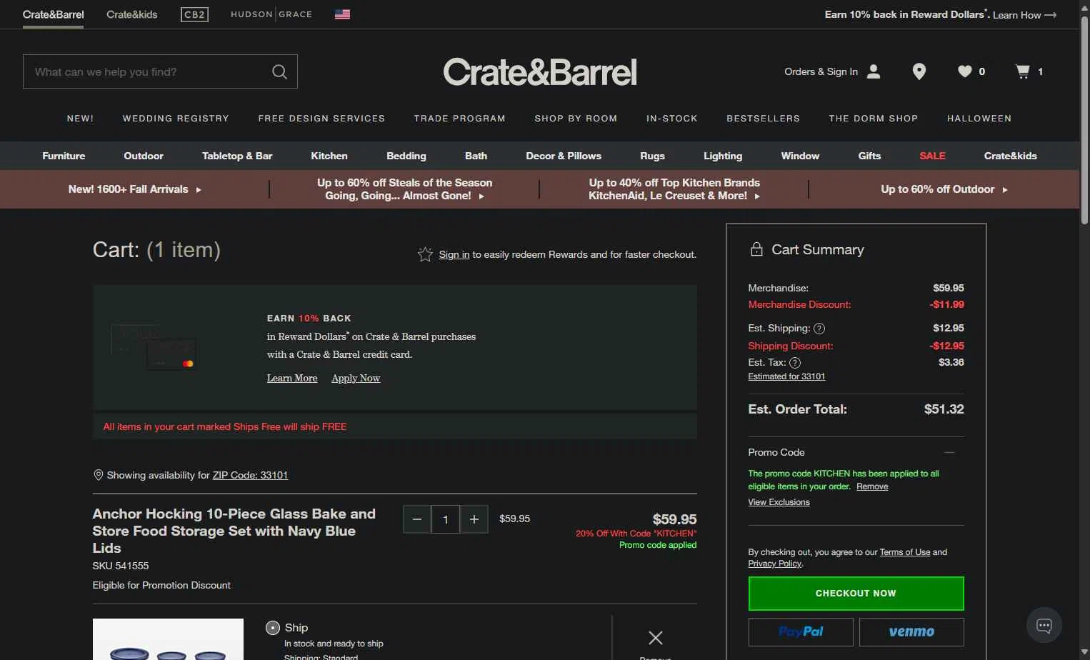 Crate & Barrel Promo Codes - 10% Off Coupons Jan 2026