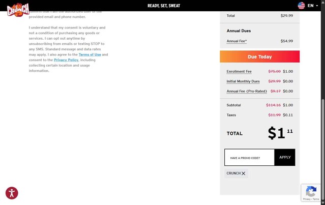 Crunch Promo Codes (6 Verified) - 25% Off w/Code May 2025