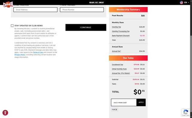 Crunch Promo Codes (6 Verified) - 25% Off w/Code May 2025