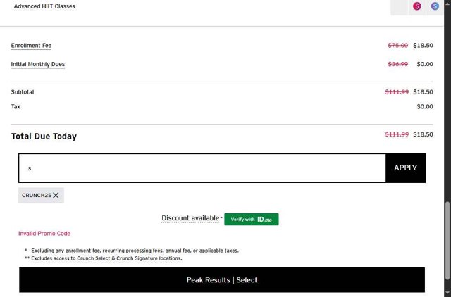 Crunch Promo Codes (5 Verified) - 25% Off w/Code Jun 2025