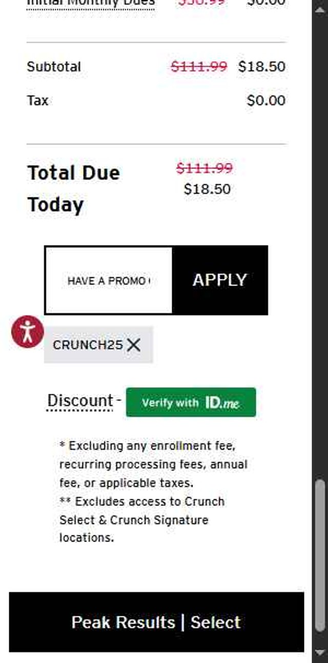 Crunch Promo Codes (6 Verified) - 25% Off w/Code May 2025