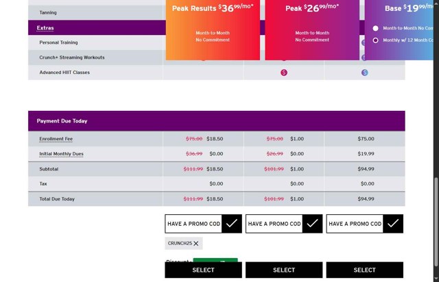 Crunch Promo Codes (5 Verified) - 25% Off w/Code Jun 2025