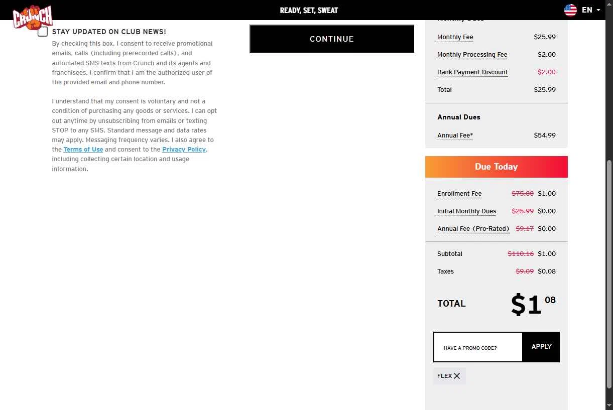 Crunch Promo Codes - 10% Off (4 Verified) Dec 2025